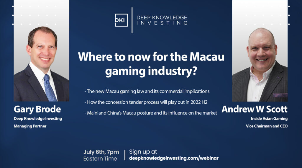 New Webinar - Andrew Scott of Inside Asian Gaming on The Macau Gaming ...